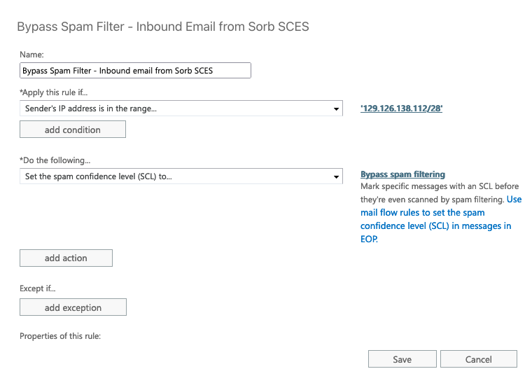 Configuring Microsoft O365 with Sorb SCES – SorbSecurity Help