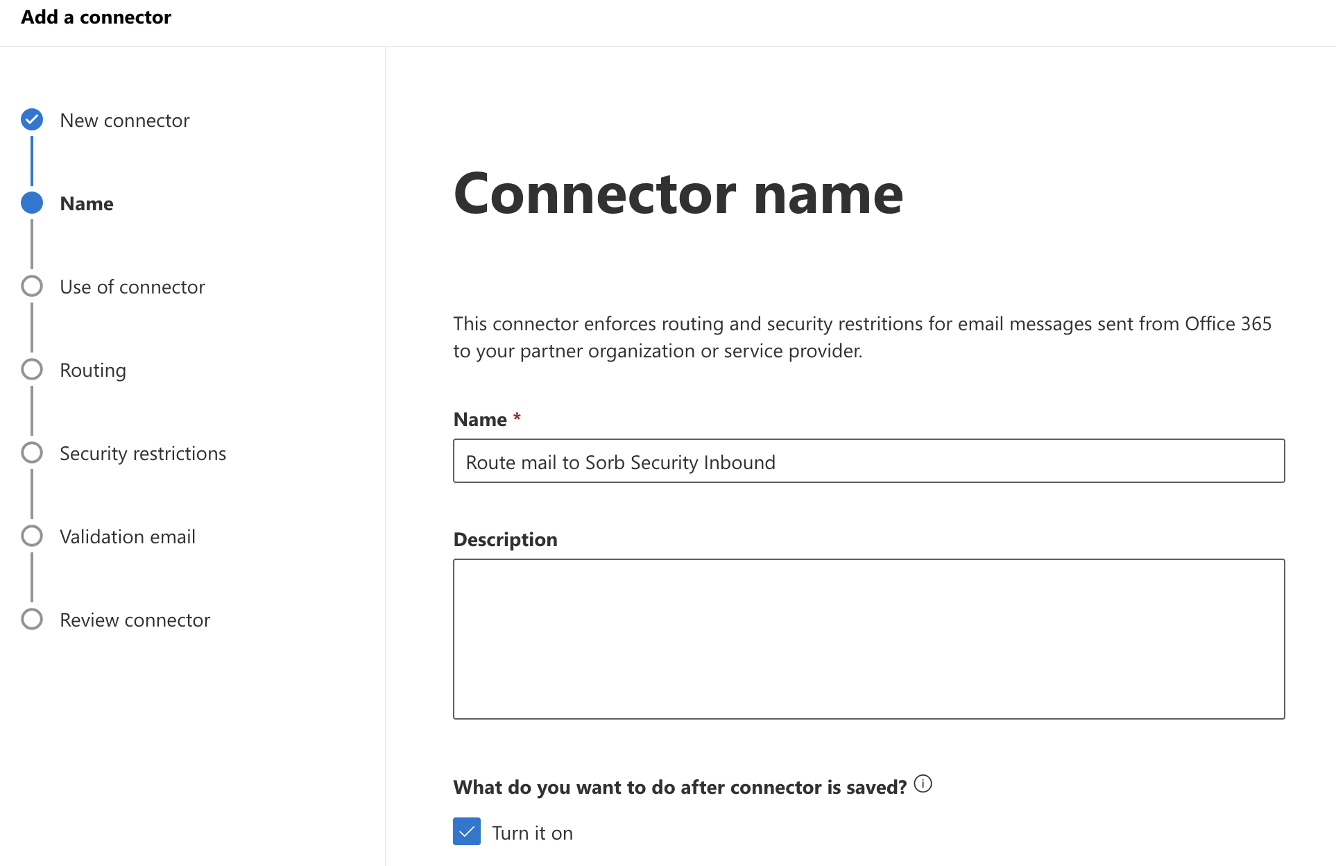 Configuring Microsoft 365 with Sorb SCES by M365 Connector ...