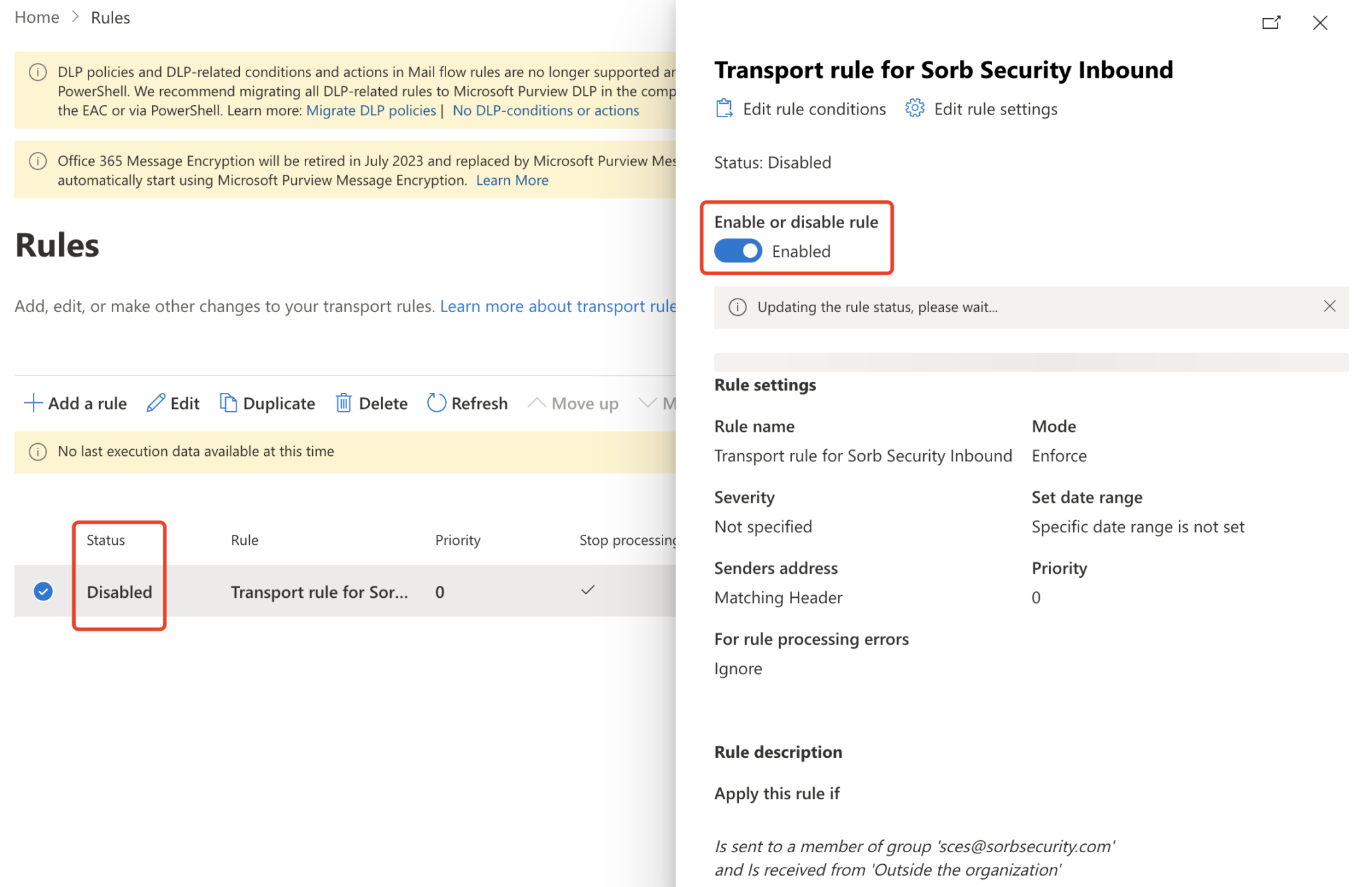 Configuring Microsoft 365 with Sorb SCES by M365 Connector – SorbSecurity Help
