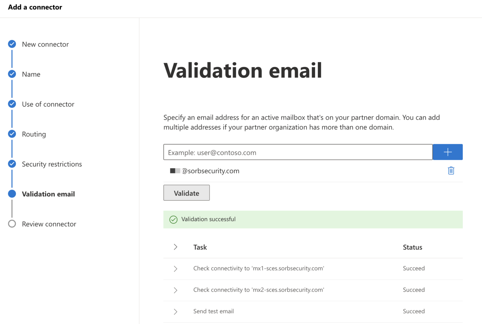 Configuring Microsoft 365 with Sorb SCES by M365 Connector ...